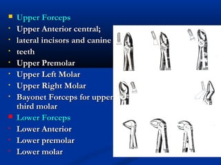 Rules of using dental forceps & elevator | PPT
