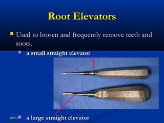 Rules of using dental forceps & elevator | PPT