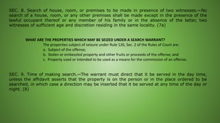 Rules on Arrest, Search and Seizure.pptx