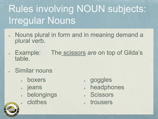 CSE Review Rules on S-V Agreement_NOUNS.pptx