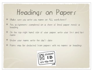 Rules and Procedures | PDF | Homework and Study | Education