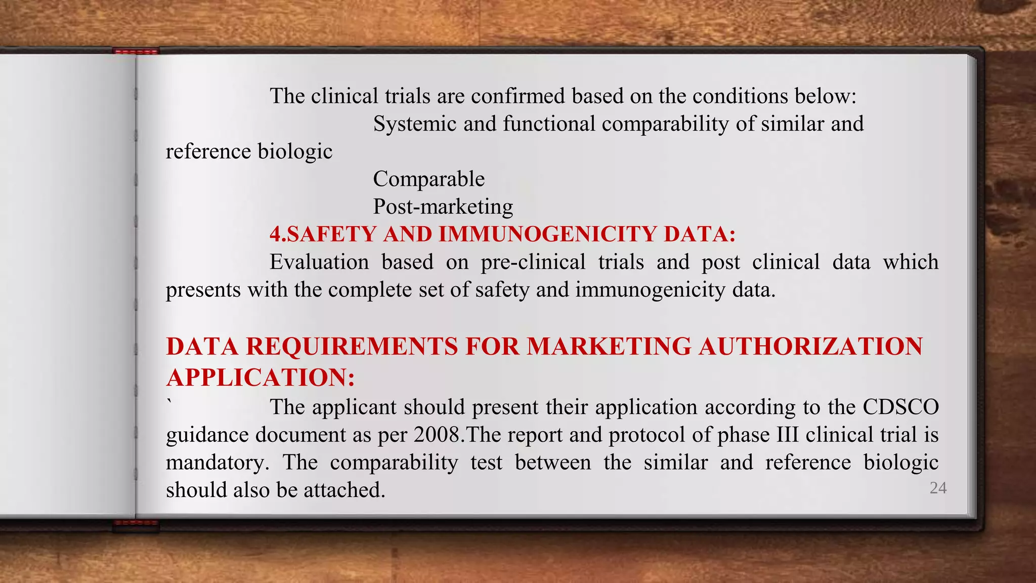 CDSCO Biologicals - Rules, Regulations, Guidelines and Standards for Regulatory Filing of ...