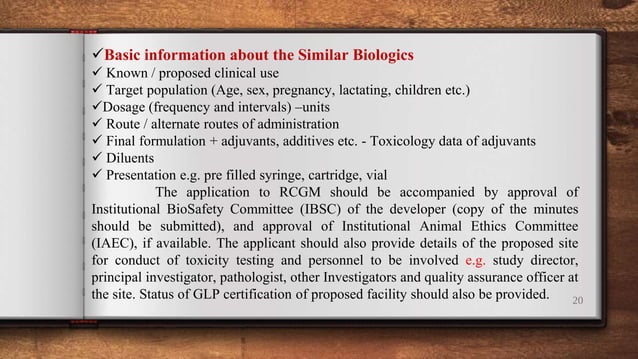 CDSCO Biologicals - Rules, Regulations, Guidelines and Standards for ...