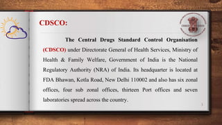 CDSCO Biologicals - Rules, Regulations, Guidelines and Standards for Regulatory Filing of ...