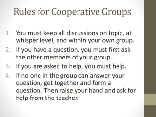 Rules, Schedule, and Space | PPTX | Homework and Study | Education