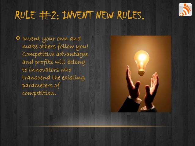 Make your own rules as a Leader | PPT