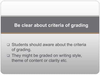 Rules to construct subjective test items | PPTX