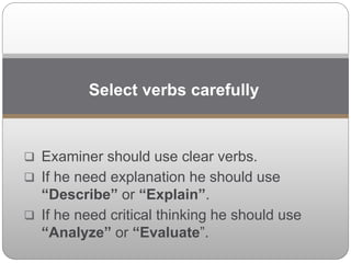 Rules to construct subjective test items | PPTX | Educational ...