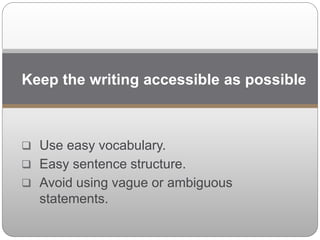Rules to construct subjective test items | PPTX