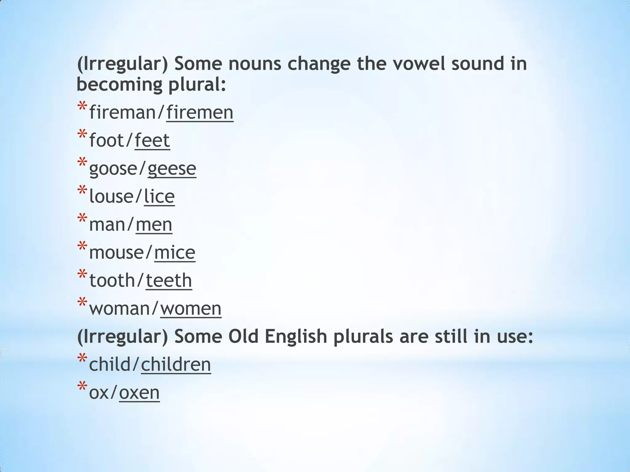 Rules to form plural nouns | PPTX