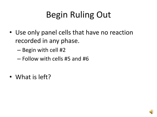 Ruling out using abid panel | PPTX