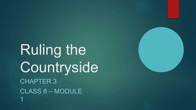 Ruling the country side ppt | PPTX | Commodities | Economy