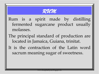 Rum | PPT