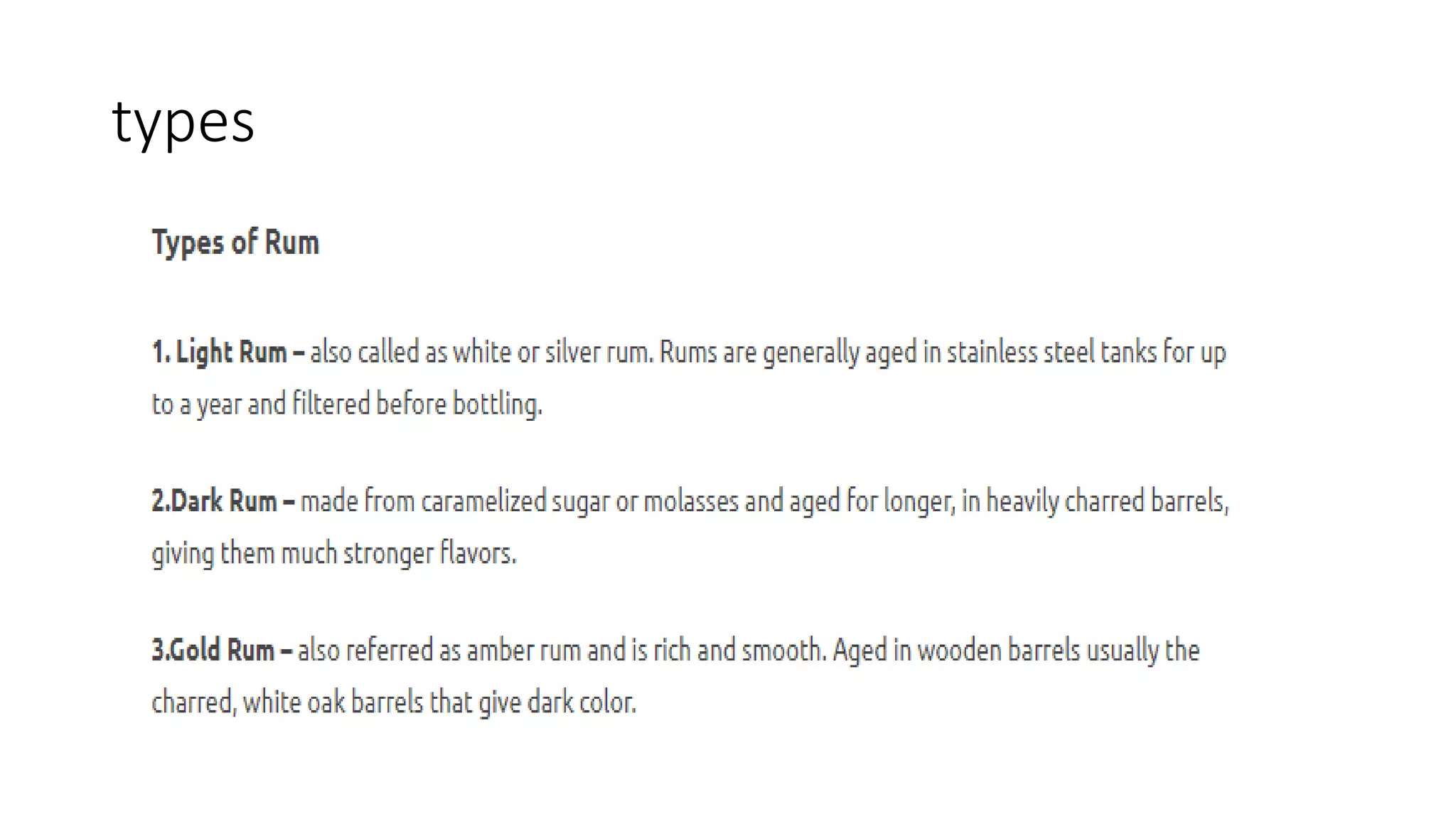 Rum Production | PPTX