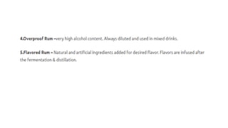Rum Production | PPTX