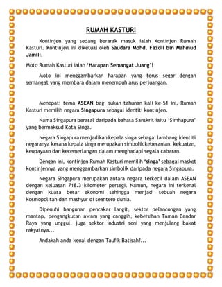 teks asean rumah sukan | DOCX
