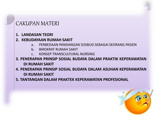 Penerapan Sosial Budaya dalam Rumah Sakit | PPTX