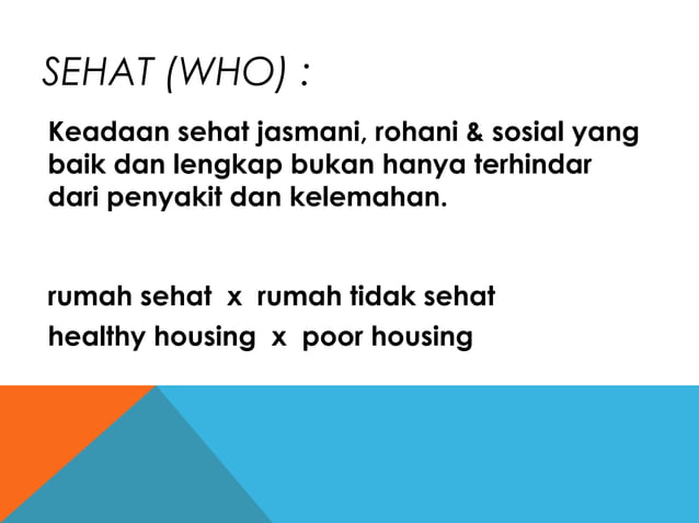 Rumah sehat | PPT