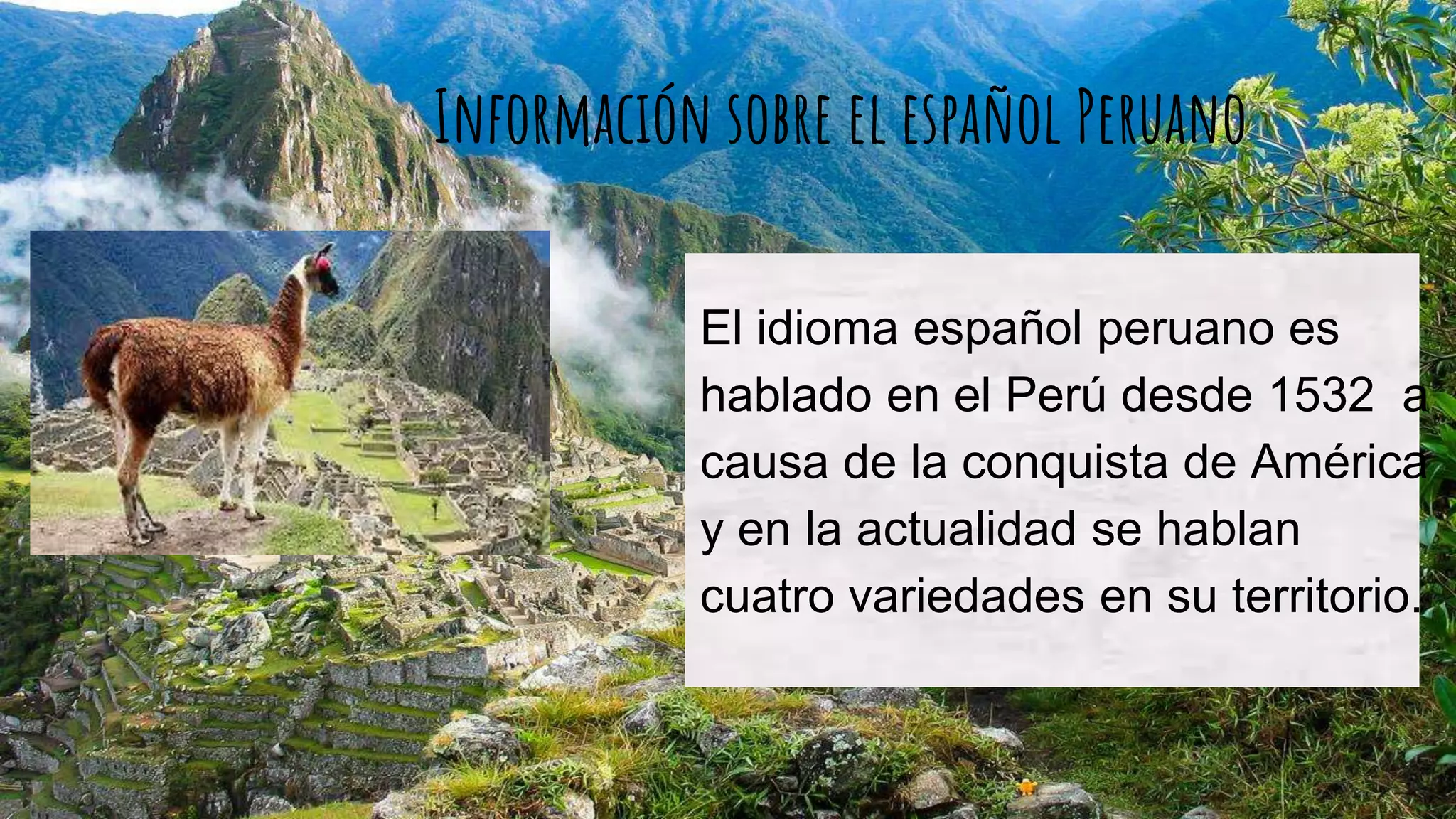 LENGUAS DEL PERÚ | PPTX