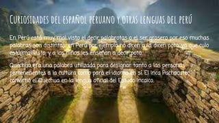 LENGUAS DEL PERÚ | PPTX