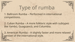 History, Characteristic and Execution of Rumba.pptx