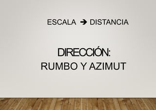 Que es el Rumbo y que es el azimut topog | PPTX