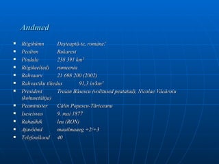 Rumeenia | PPT