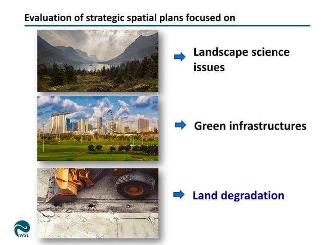 Land degradation in strategic spatial plans: What is there and what is ...