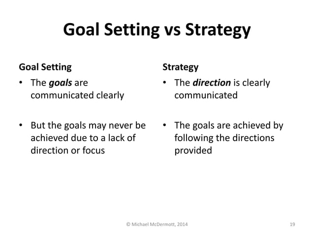 Rumelt strategy is not goal setting | PPT