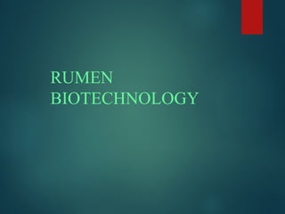Rumen Biotechnology in Cattle and Buffalo.ppt