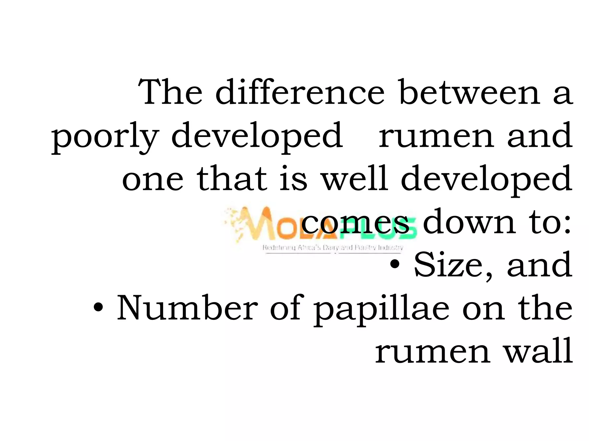 Rumen development and function | PPTX