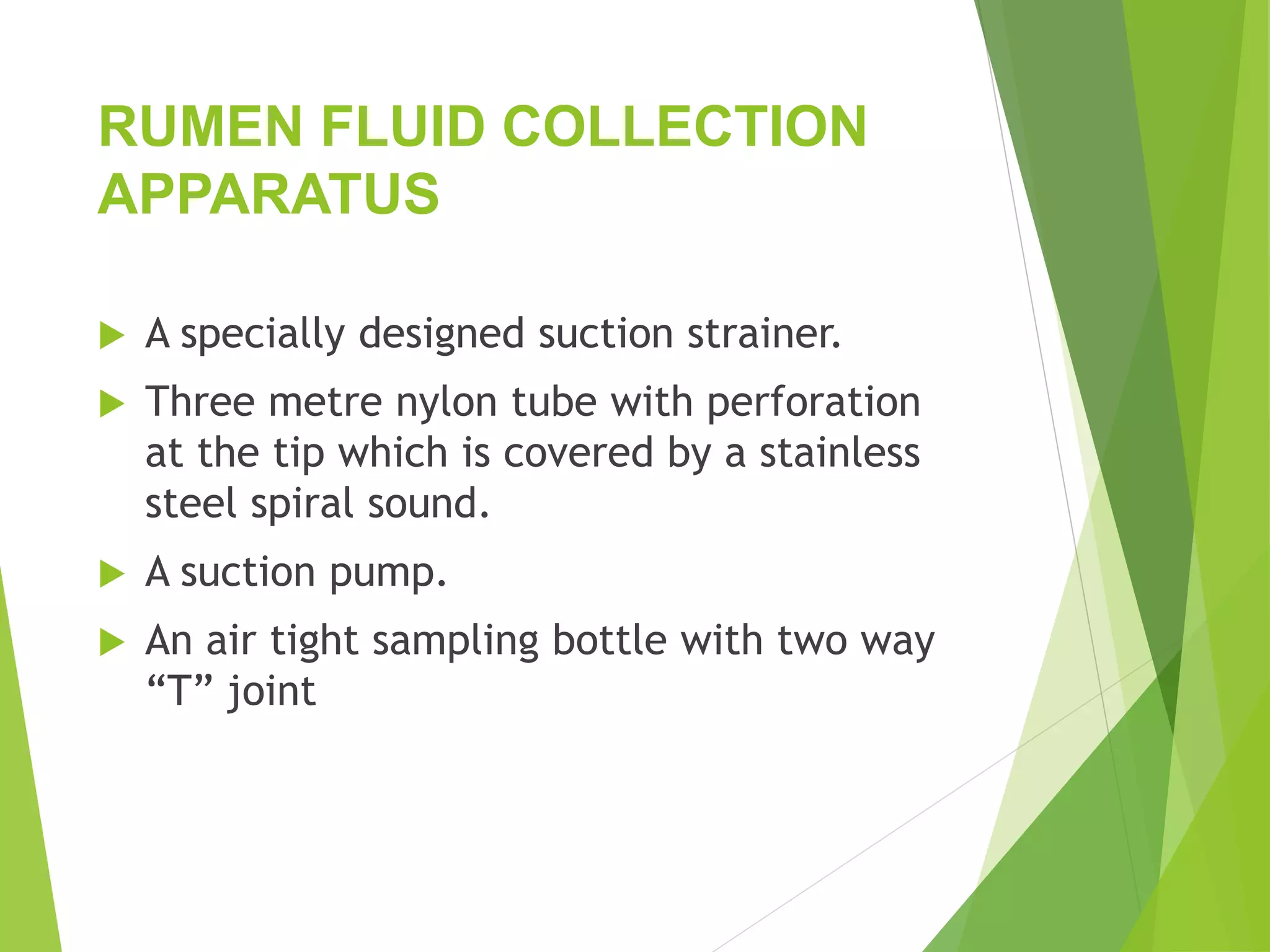 Rumen fluid examination | PPTX