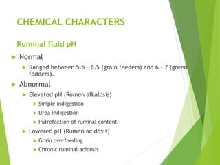 Rumen fluid examination | PPTX