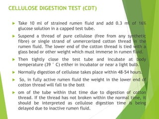 Rumen fluid examination | PPTX