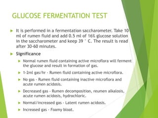 Rumen fluid examination | PPTX