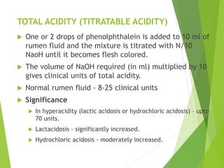 Rumen fluid examination | PPTX