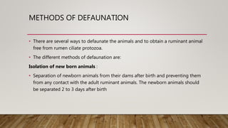 Rumen manipulation | PPTX | Digestive Disorders | Diseases and Conditions