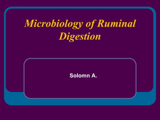 Rumen microbiology | PPT