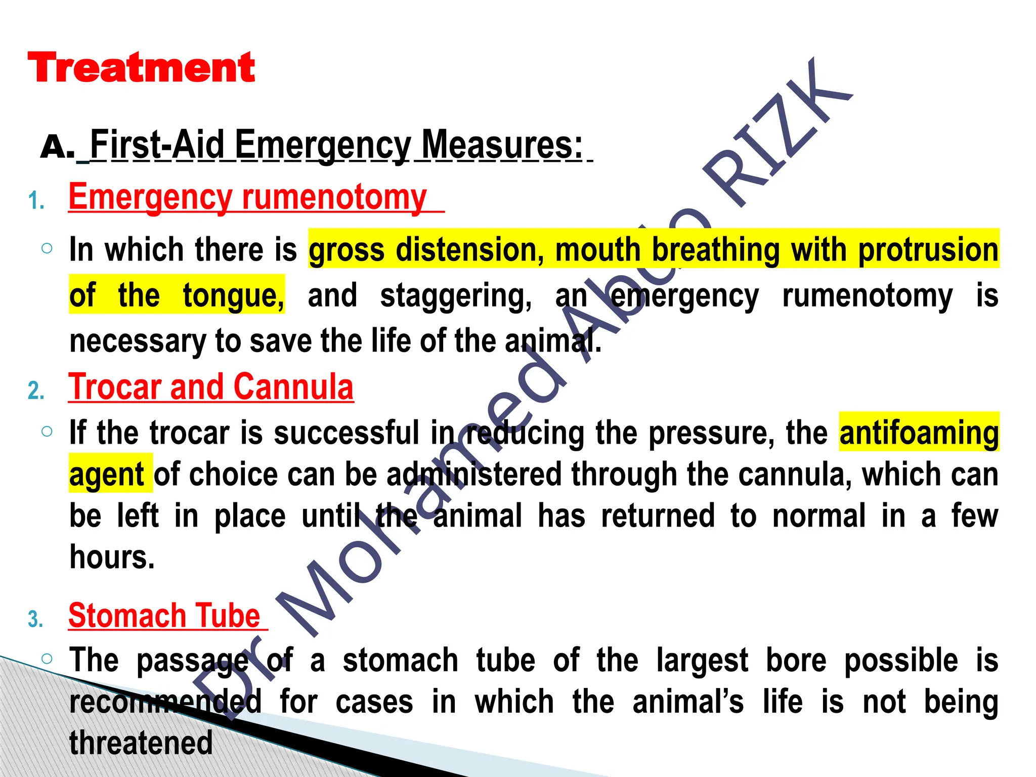 Ruminal tympany- bloat- Meteorism-Mohamed A. RIZK.pptx