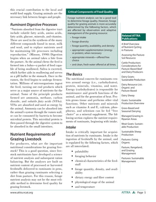 Ruminant Nutrition for Graziers | PDF
