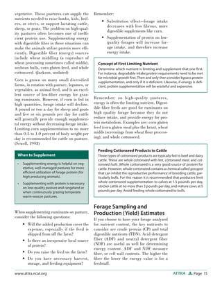 Ruminant Nutrition for Graziers | PDF