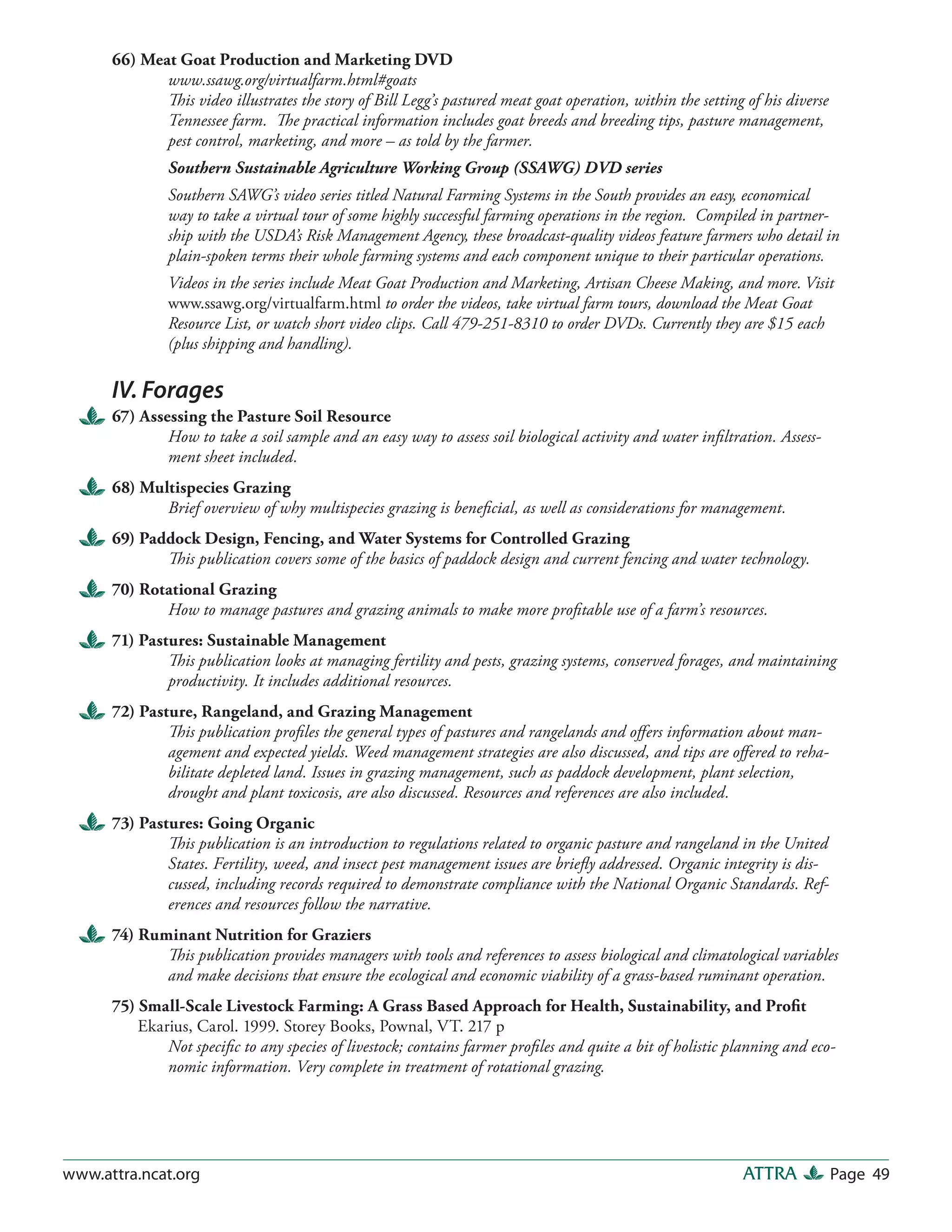 Small Ruminant Sustainability Checksheet | PDF