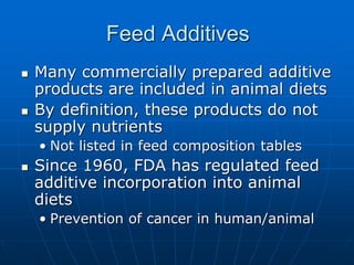 Ruminant feed additives | PDF