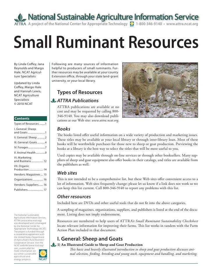 Small Ruminant Resources