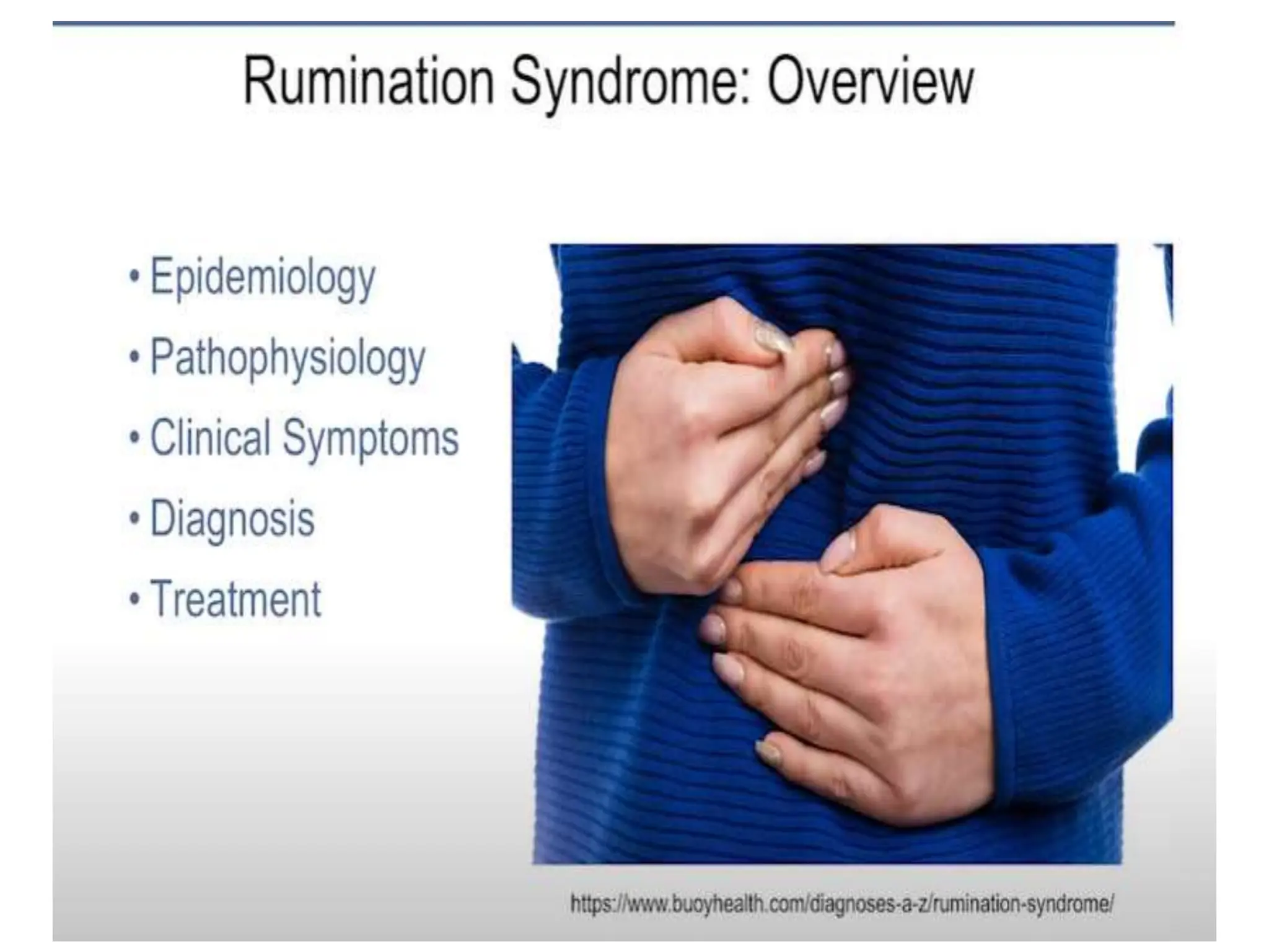 RUMINATION SYNDROME, BELCHING, AEROPHAGIA.pptx | Digestive Disorders | Diseases and Conditions