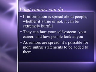 Rumors! | PPT