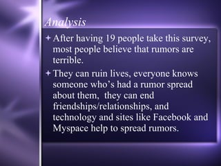 Rumors! | PPT