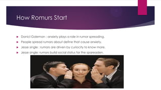Rumors, more than just words | PPT