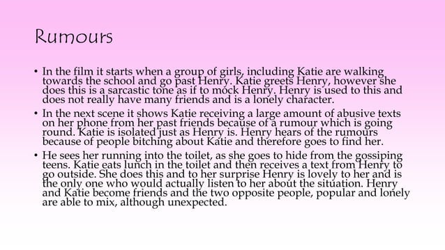 Rumours film | PPTX | Celebrity Style | Pop Culture