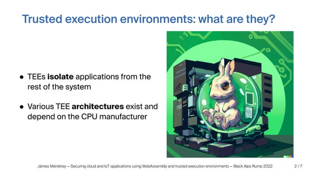 Securing Cloud And Iot Applications Using Webassembly And Trusted Execution Environments